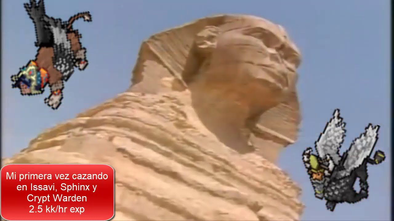 Tibia 2.5 kk/hr hunt Mi primera vez en Issavi con las Sphinx y Cryp ...