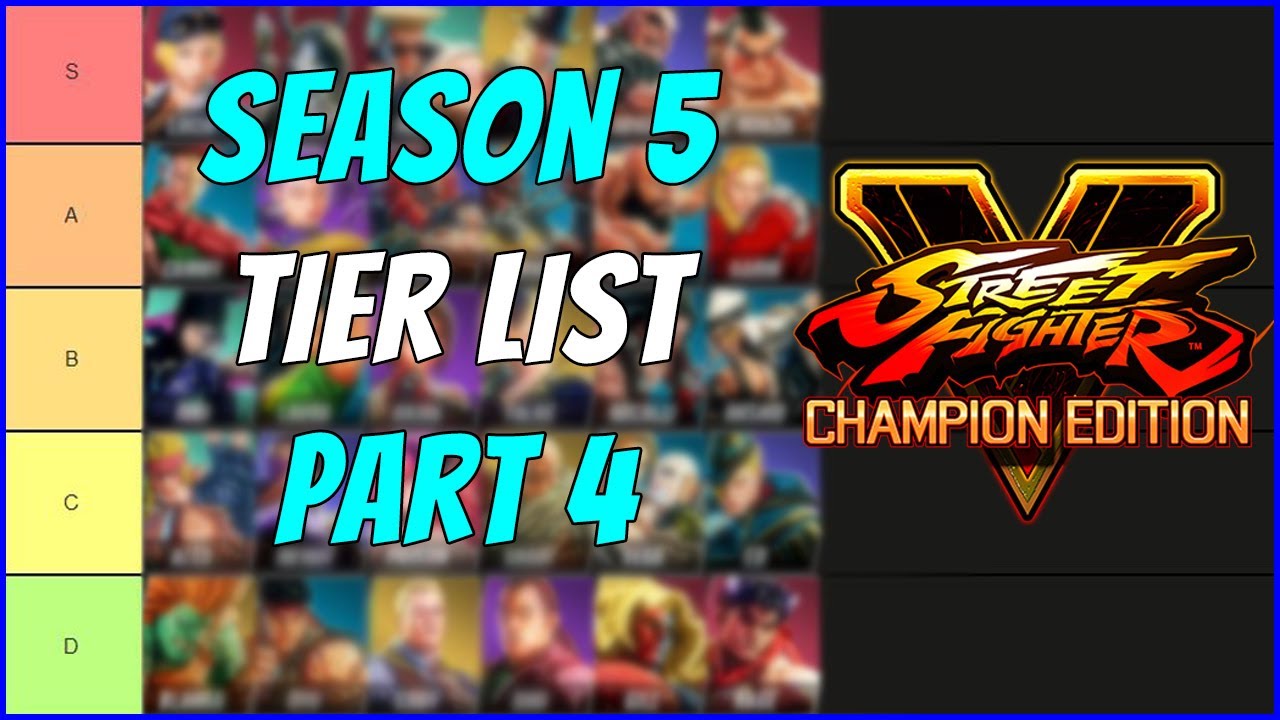 Who're the BEST CHARACTERS in Street Fighter 5 right now? EH S5 TIER ...