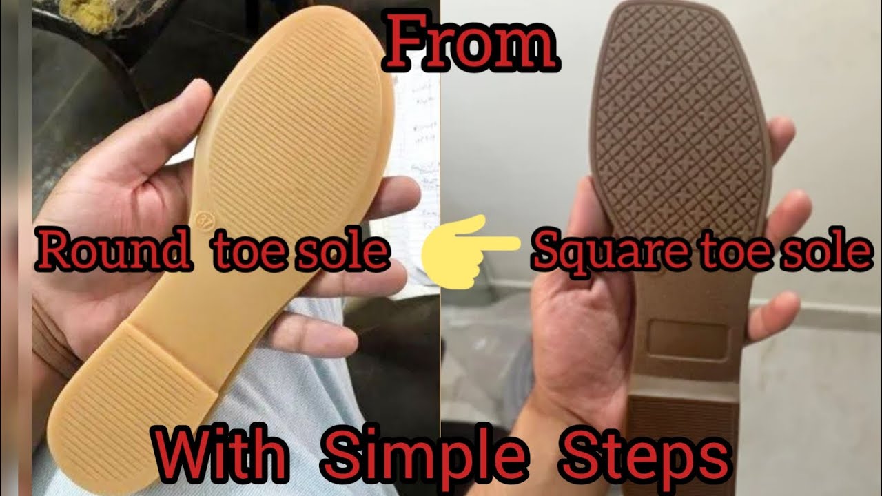 Easy way to Draft a square toe sole / DIY shoemaking project #howto # ...