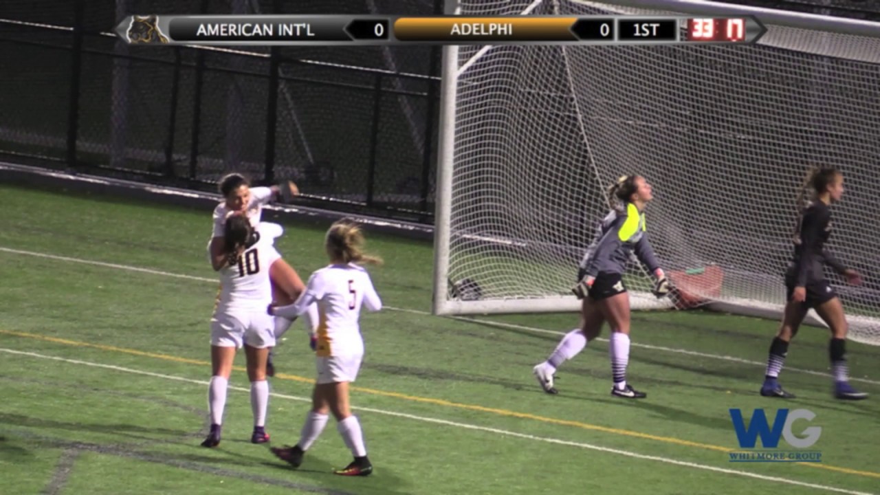 Adelphi University Women's Soccer vs. American International 10-22-16 ...