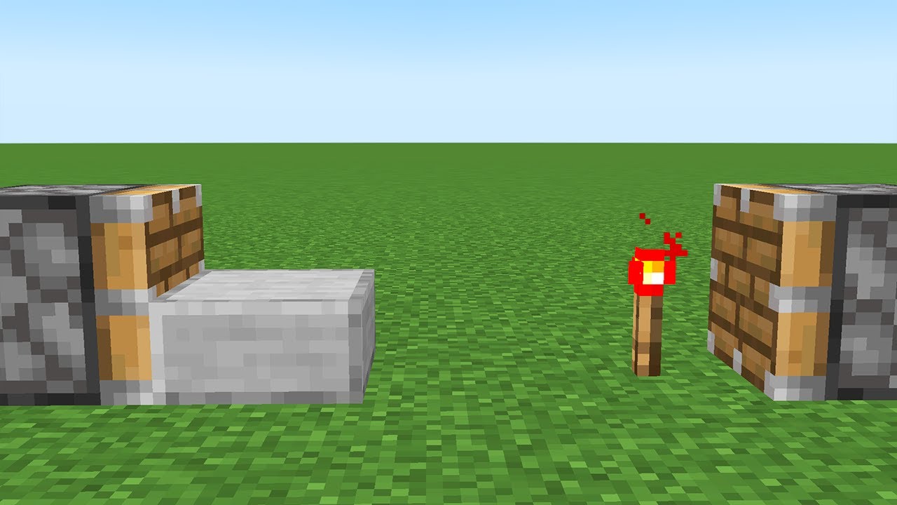 smooth stone slab + redstone torch = ??? - YouTube