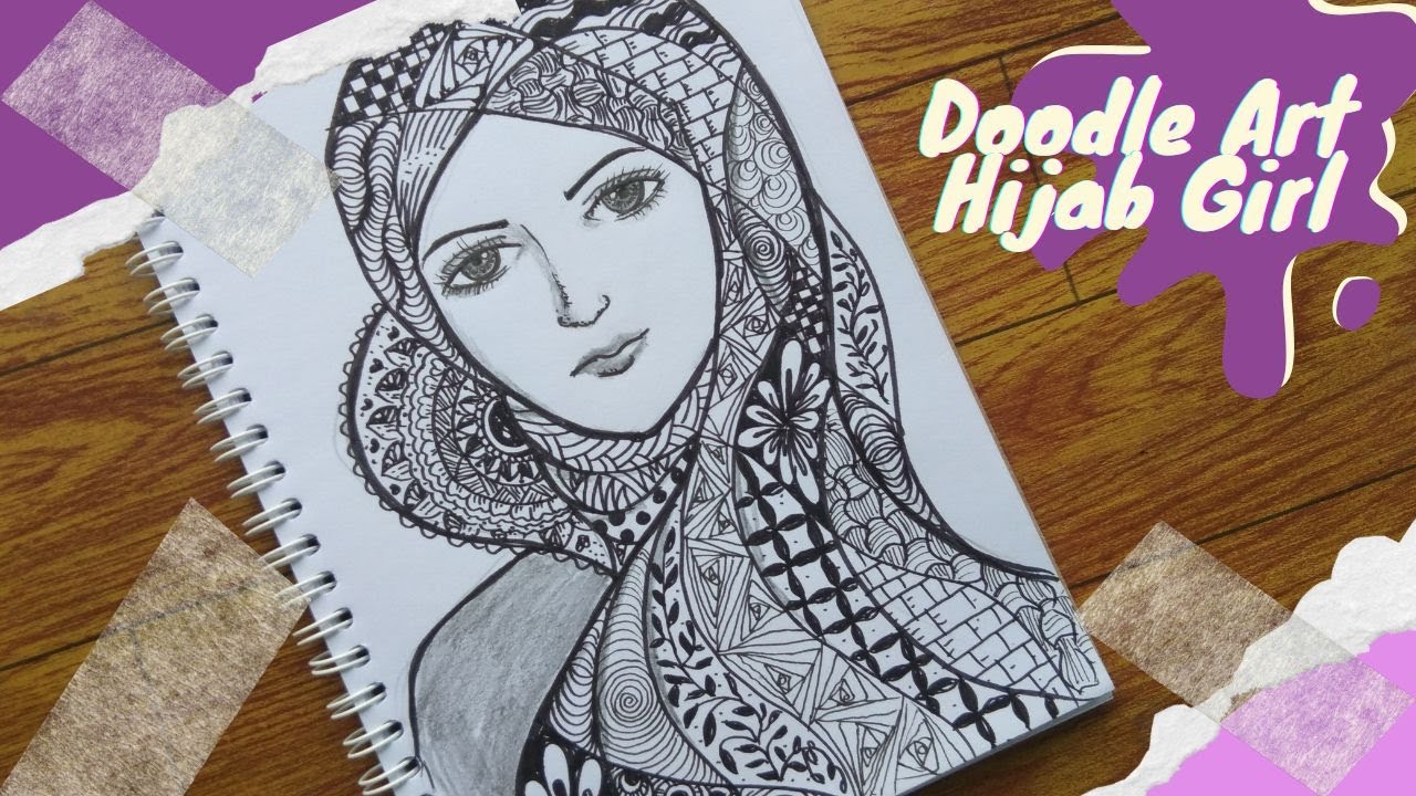 AWESOME work! Doodle Art Girl Drawing | Free hand drawing | Doodle ...