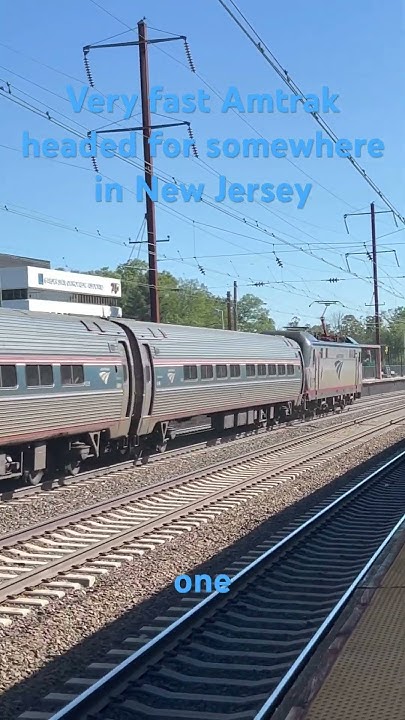 Very fast Amtrak headed for somewhere in Jersey #amtrak #railroad #train - YouTube