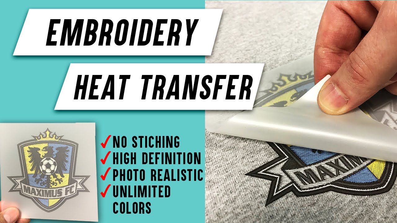 Infinity - Photo-Realistic Heat Transfer. Looks like Embroidery! - YouTube
