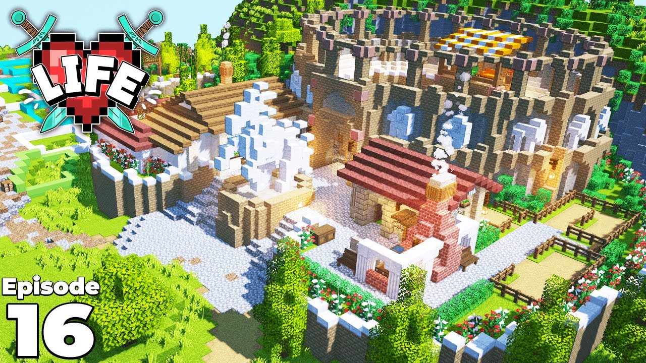 I Built The X LIFE ARENA GAMES : Ep 16 : Minecraft Modded Survival Let ...