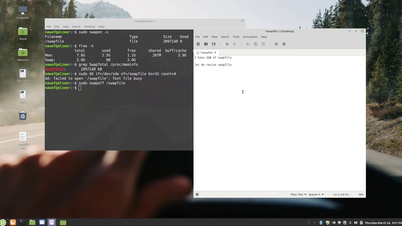 Resize Swap File Command Line Linux YouTube resize-swap-file-command-line-linux-youtube