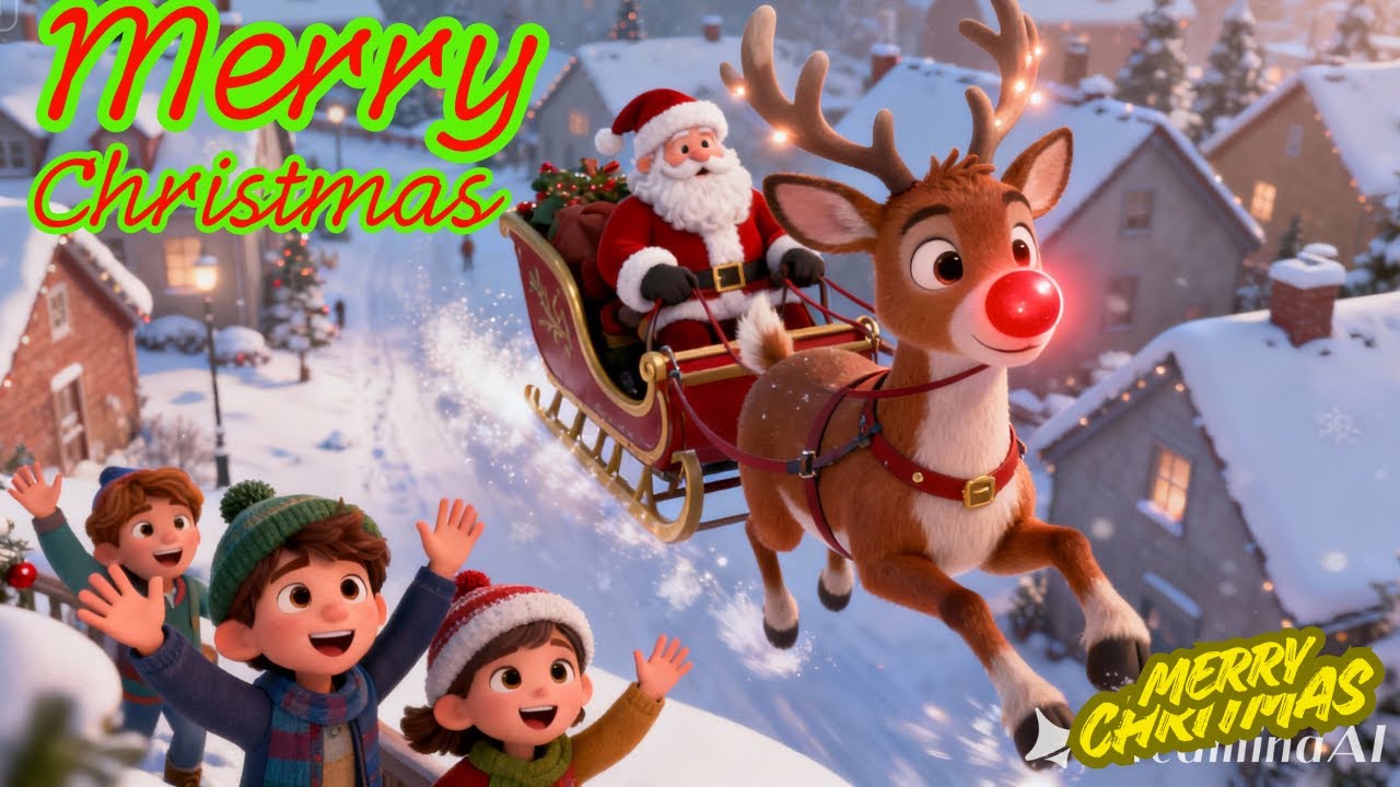 Christmas Songs for Kids! Santa, Sleighs & Snowy Fun - YouTube