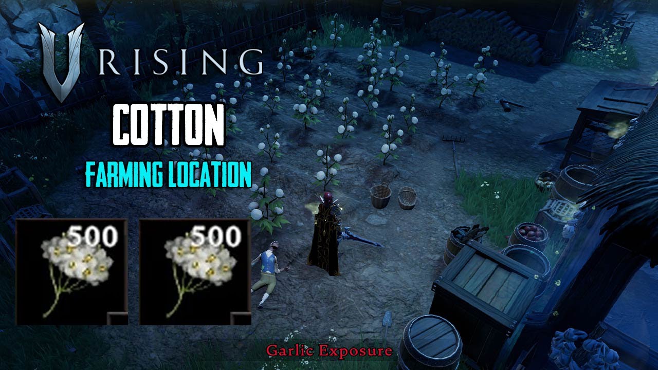 How to farm COTTON and SUNFLOWER in - V Rising - YouTube