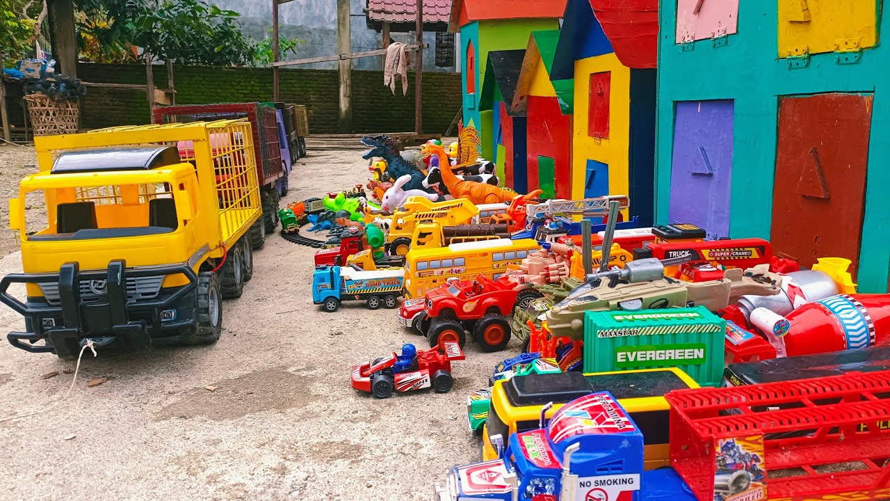 Truck tambang molen monster car mobil balap beko kereta api Thomas ...