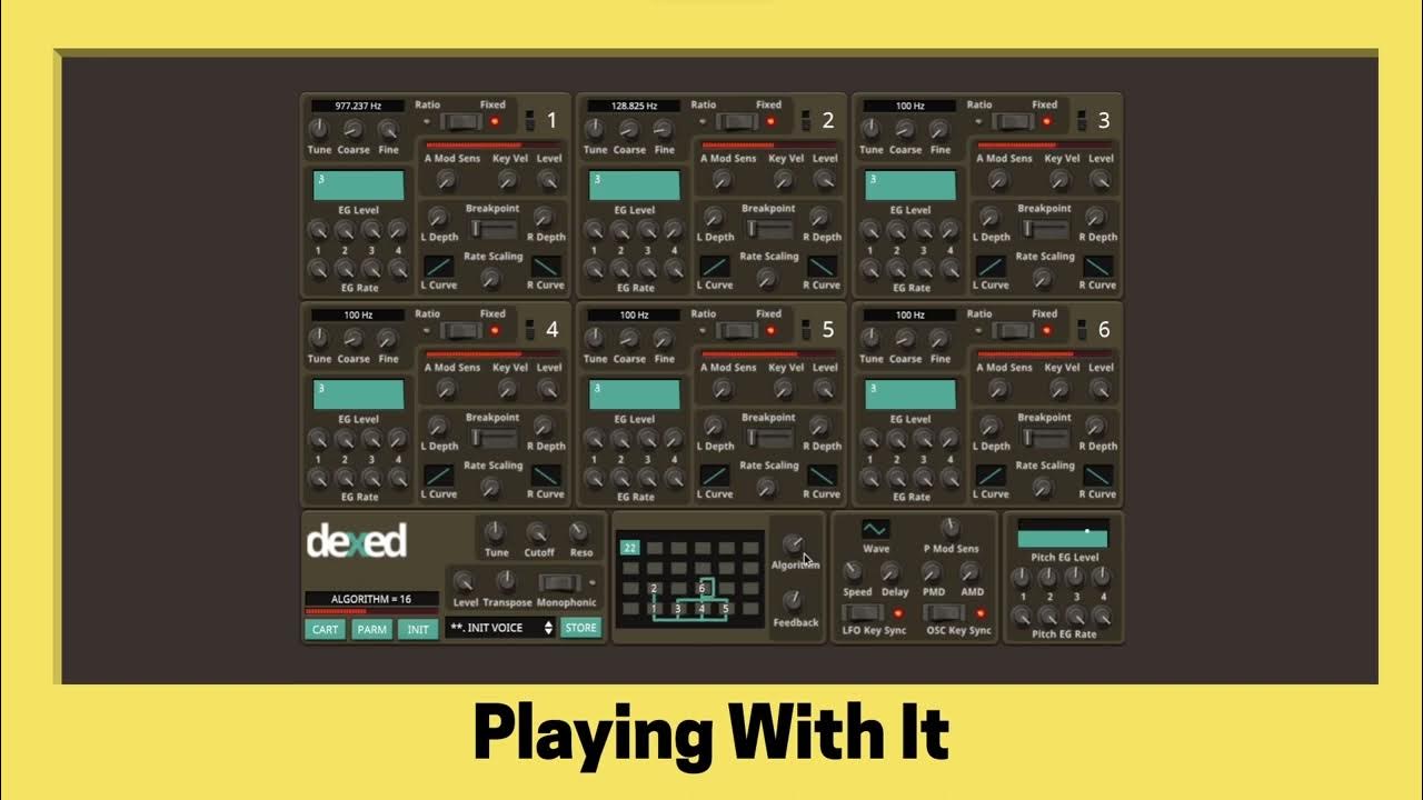 How to Make Noise with Dexed - FM Synthesis - YouTube