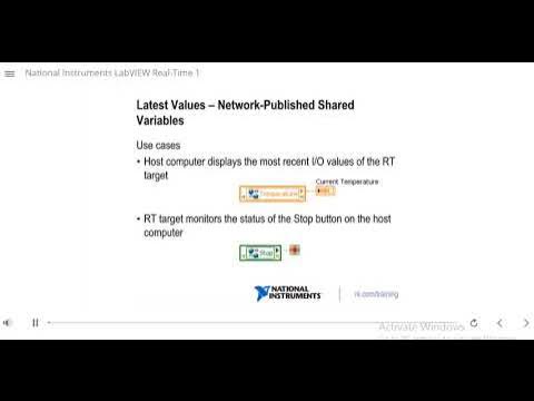 LabVIEW Real time 1 part 14 | Communication b/t RT target and host | Network published shared ...