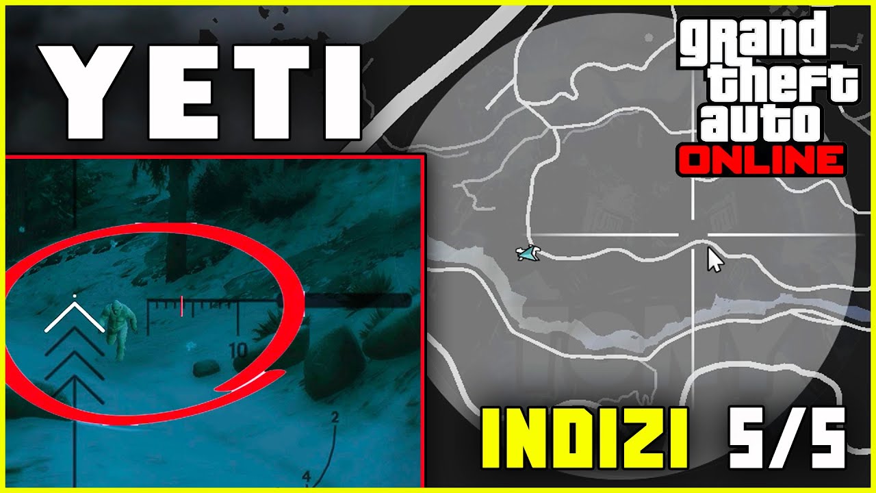 Dove trovare tutti gli indizi (5/5) - Caccia allo YETI su GTA ONLINE # ...
