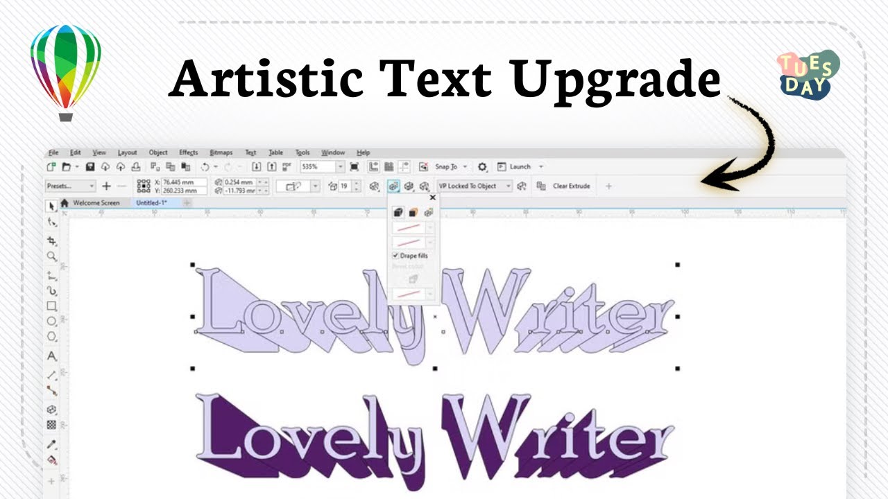 How to change the font in CorelDRAW (Visual Rewrite) - YouTube