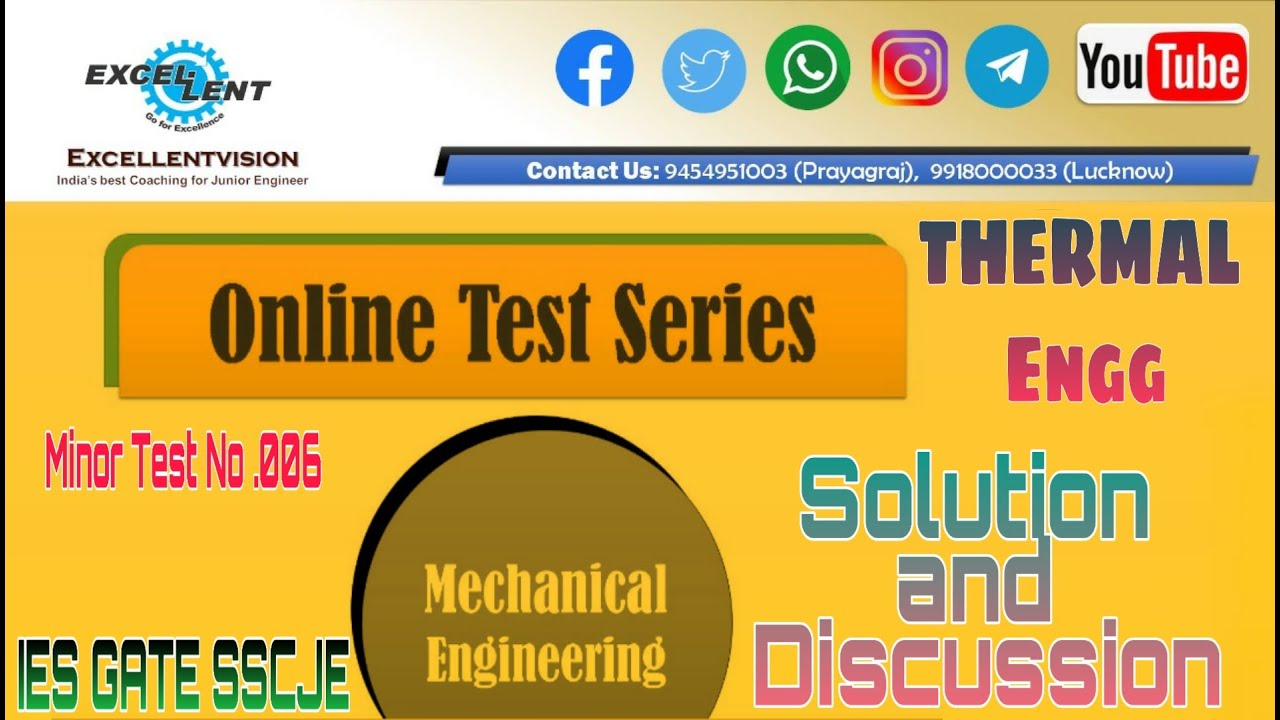Thermodynamics Lec 03 Process and Zeroth Law IES, SSC JE MCQ - YouTube