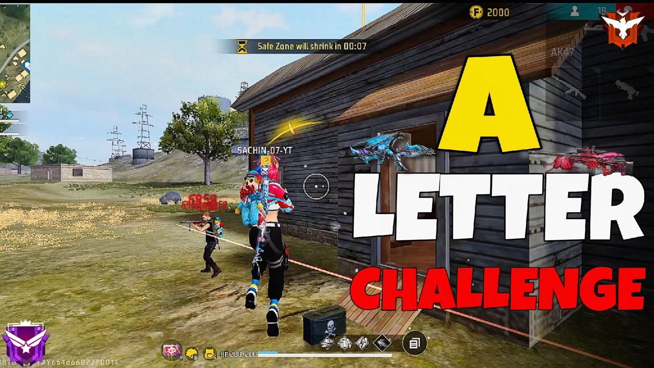 Only A Letter Gun Challenge ! Day 1 - YouTube