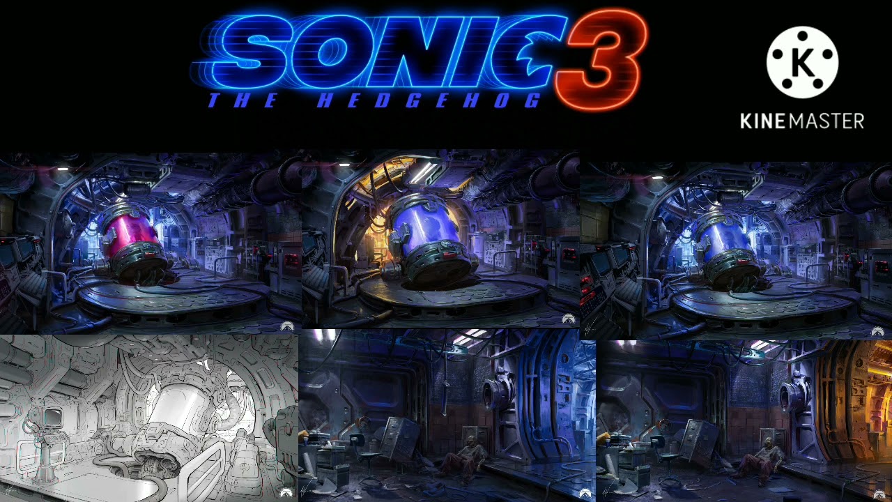 Sonic Movie 3's Concept Art of Shadow's Cryo-Stasis and Prof. Gerald ...