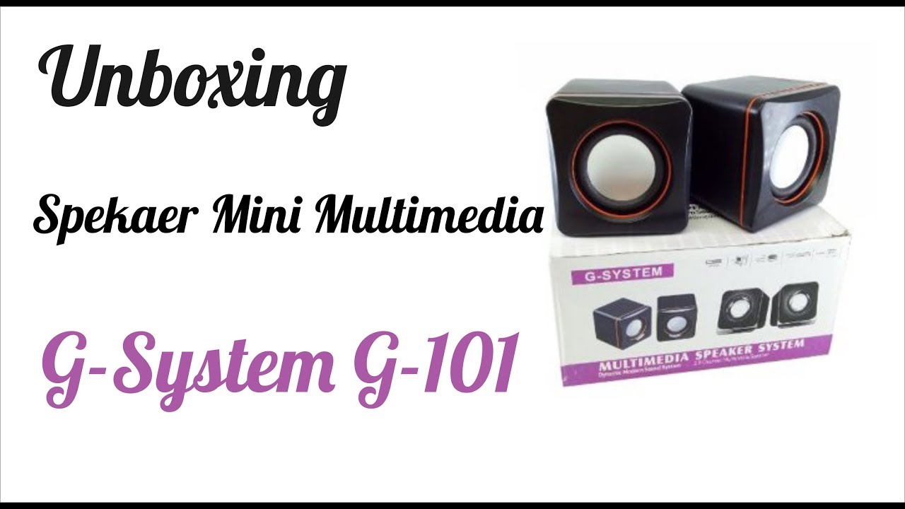 Unboxing Mini Multimedia Speaker G-System G-101 - YouTube