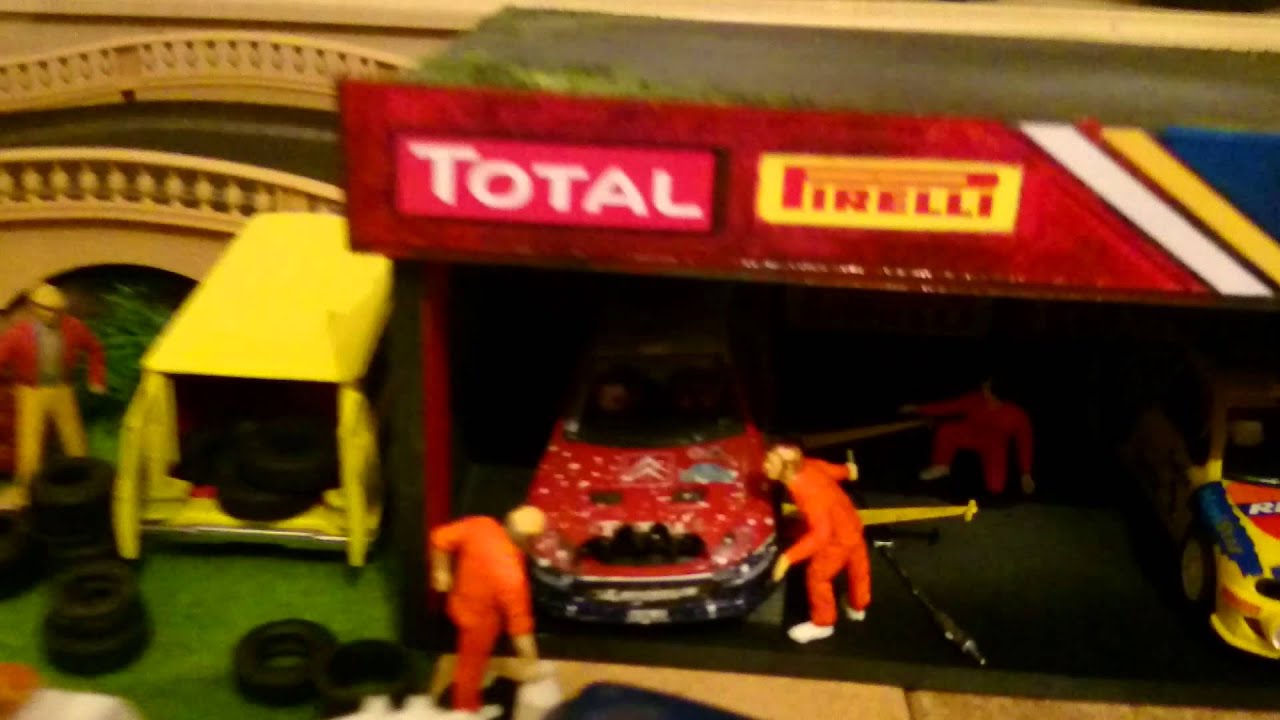 Scalextric on 7ft4 table. Part 2 - YouTube