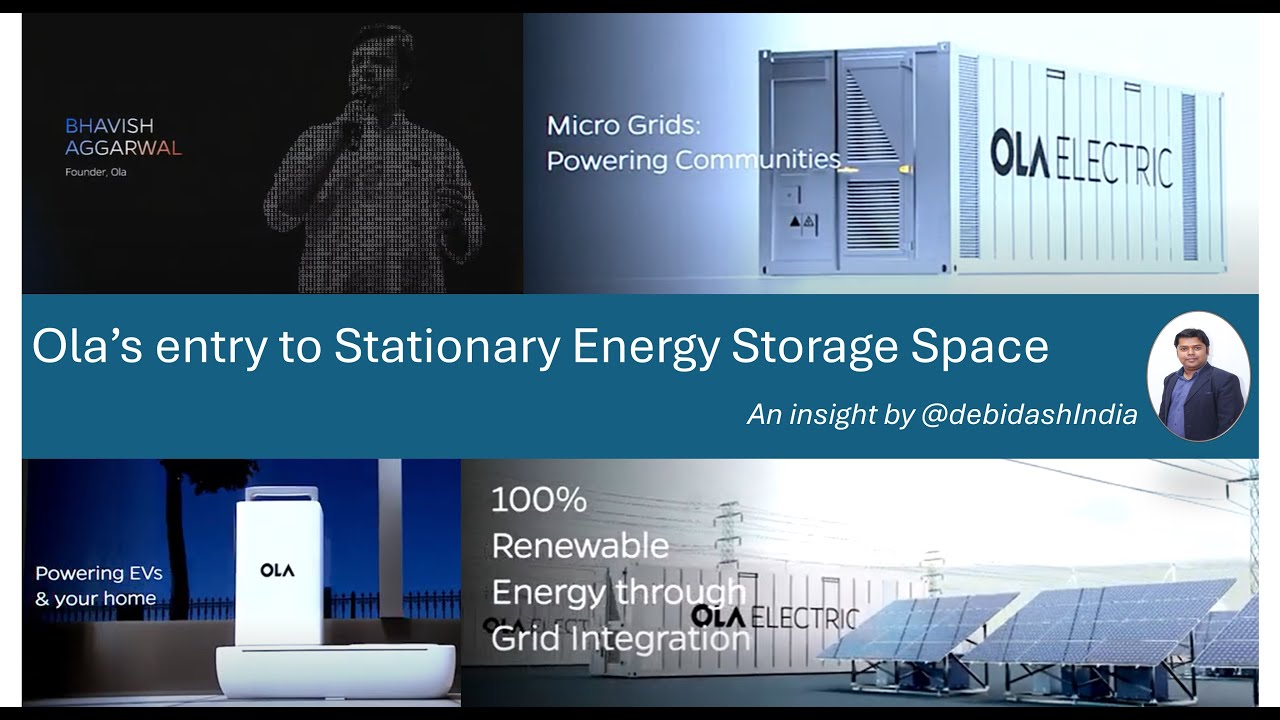 Ola's entry to stationary Energy Storage Space - YouTube