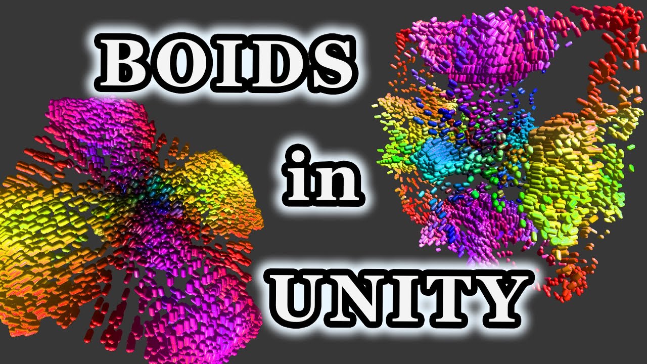 Алгоритм Boids в юнити. Практическое применение Job System - YouTube