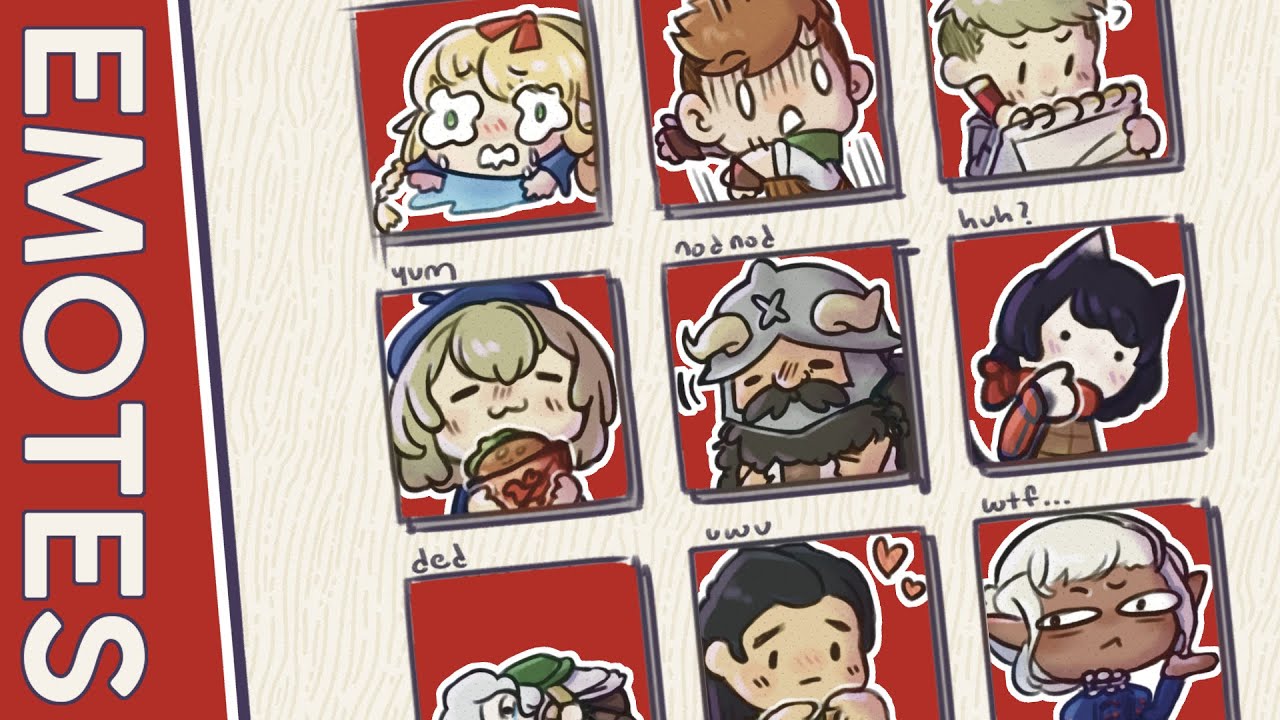 🍽 Dungeon Meshi Emotes! 〢 speedpaint - YouTube