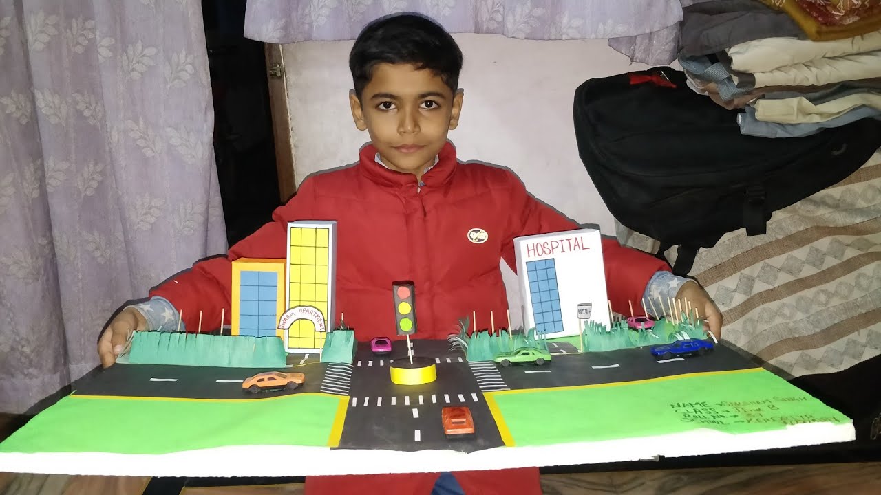 Traffic signal ||School project || ARUN MARINER - YouTube