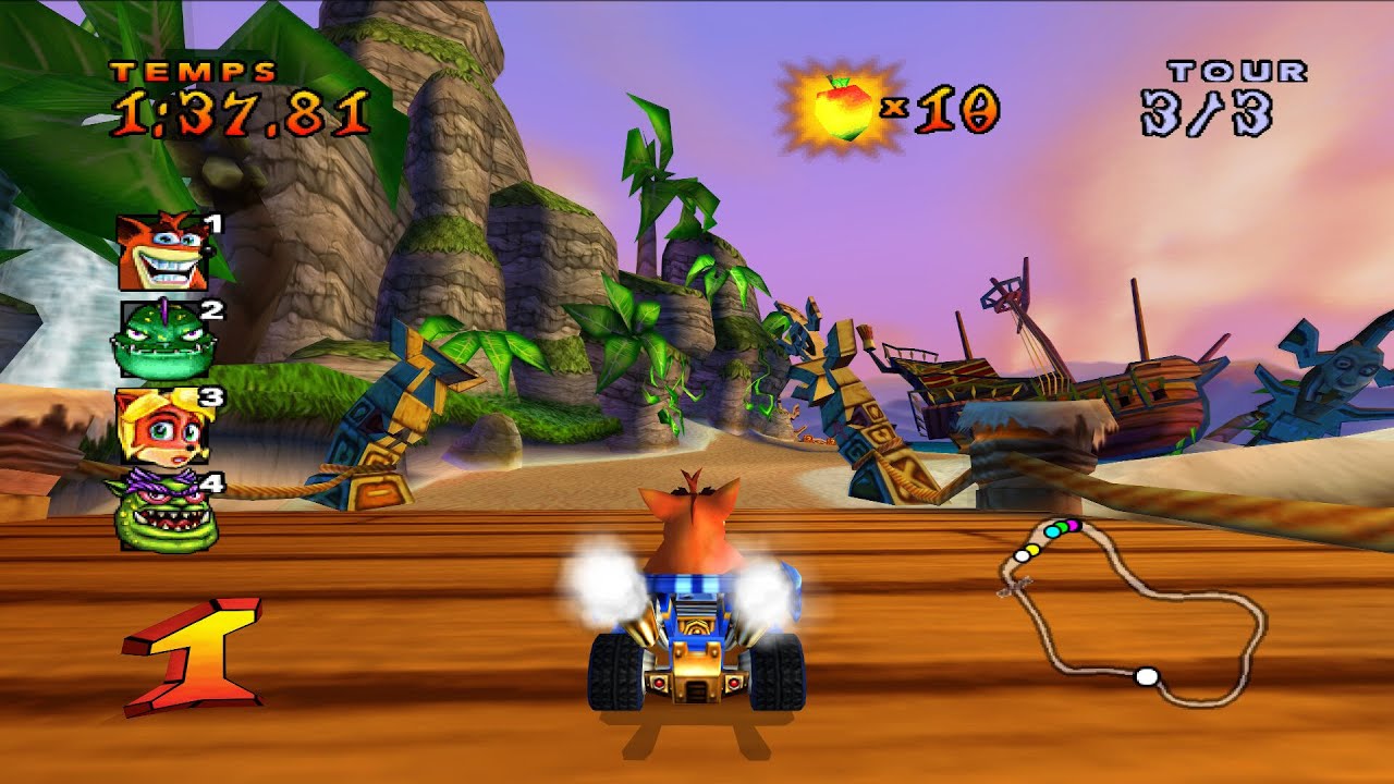 CRASH NITRO KART PS2 PC GAMEPLAY - YouTube