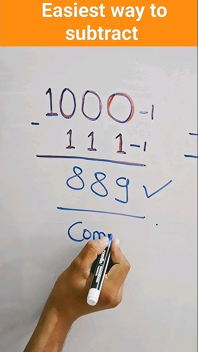 easiest way to subtract🤔 #viral #shorts - YouTube