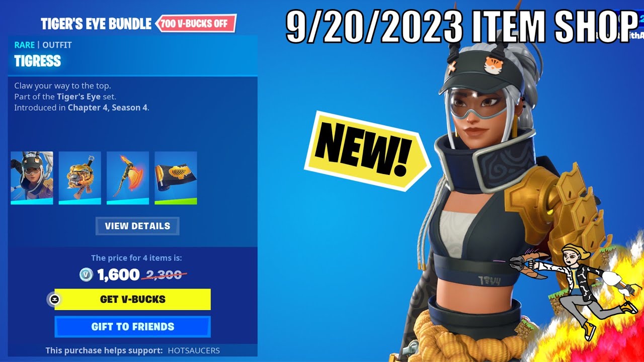*NEW* Tiger's Eye Tigress Skin Bundle! Fortnite Item Shop (20/9/2023 ...