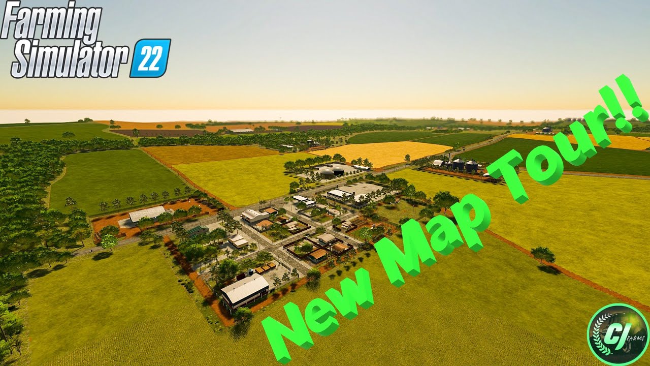 New Map Tour! | Umbreon Valley! | #FS22 | #CJFarms | # ...