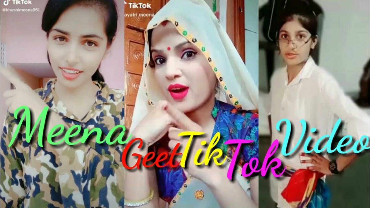 New meena geet tik tok video || funny tik tok video 2020/meena geet ...
