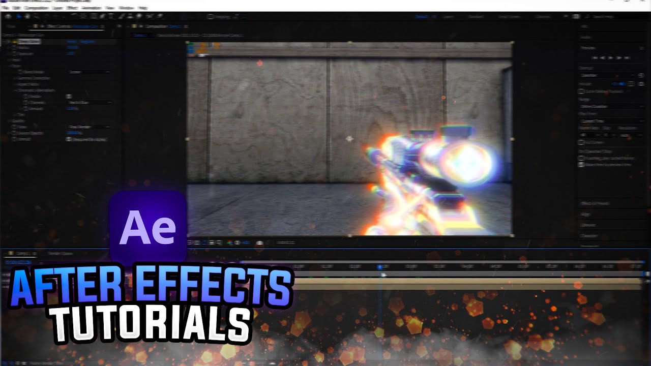 After Effects Tutorial #3 | Rotoscoping & Visual Effects On Your Gun ...