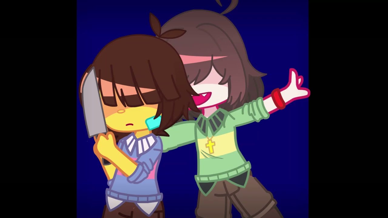 🍭||Then my head hit the wall..||Undertale||Art||Chara & Frisk||Art by ...