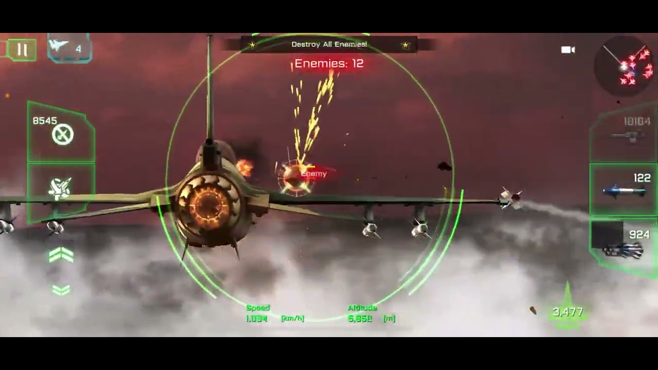 On conditional fighting battles with fighter jets destroyed most enemy ...