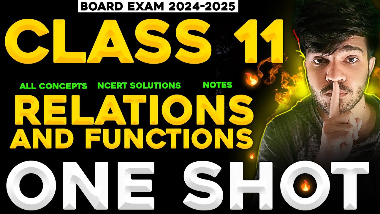 Relations And Functions One Shot Class 11 Class 11 Maths Chapter 2 #class11 #class11maths - YouTube