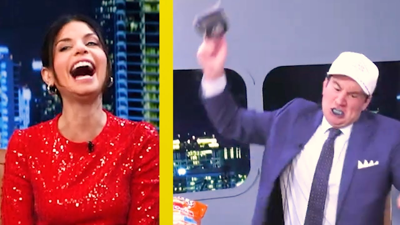 Alex Clark SHRIEKS At Alex Stein Failed Bit! - YouTube