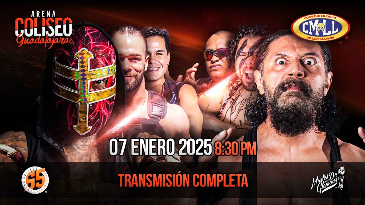 CMLL DESDE LA ARENA COLISEO DE GUADALAJARA: 7 DE ENERO 2025 - YouTube