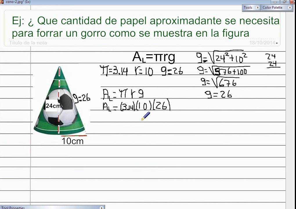 Ejercicio Práctico del Área del Cono - YouTube