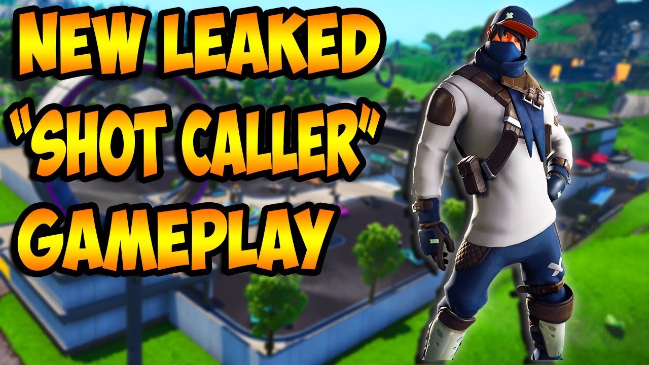 NEW LEAKED "SHOT CALLER" SKIN GAMEPLAY (Fortnite Battle Royale) - YouTube