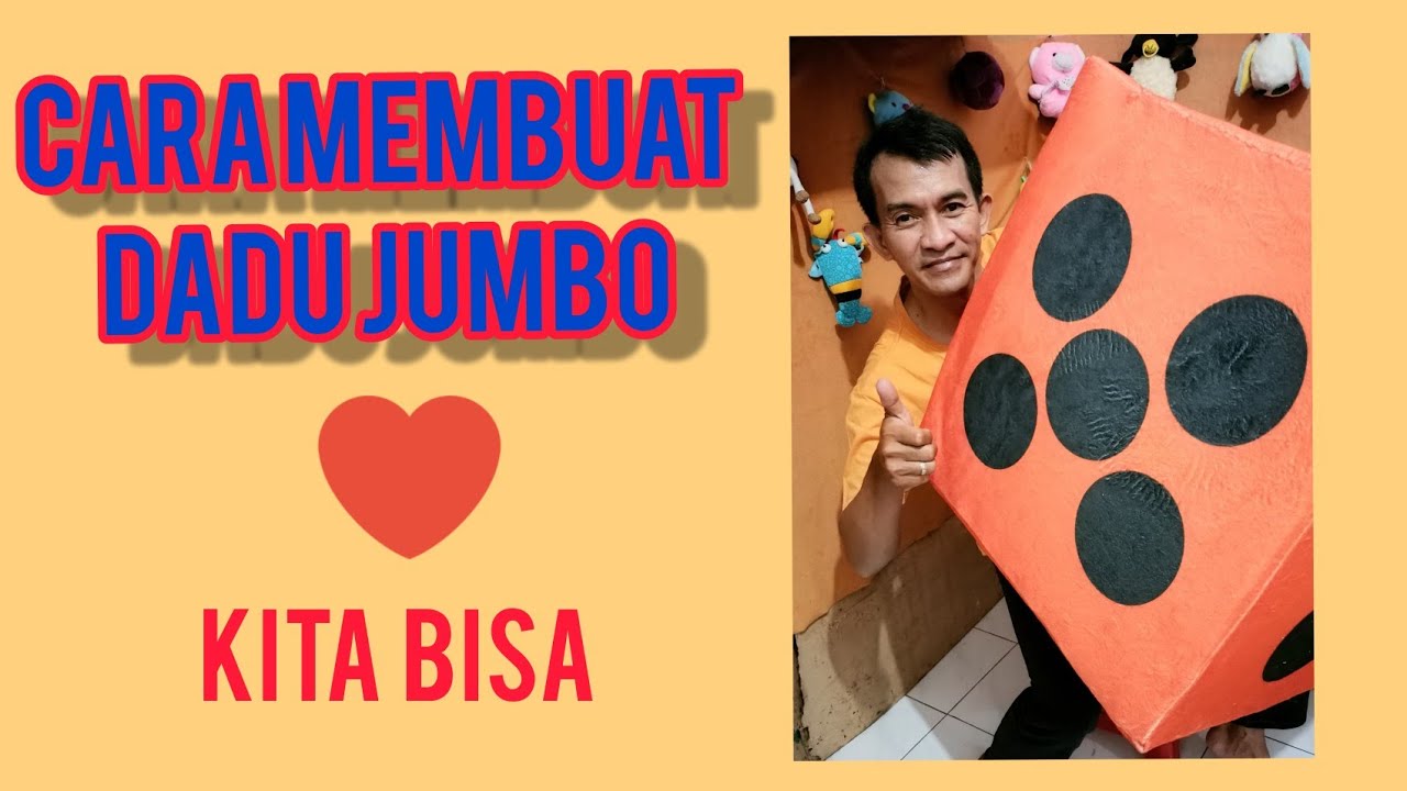 Cara membuat dadu | How to make Big Dice - YouTube