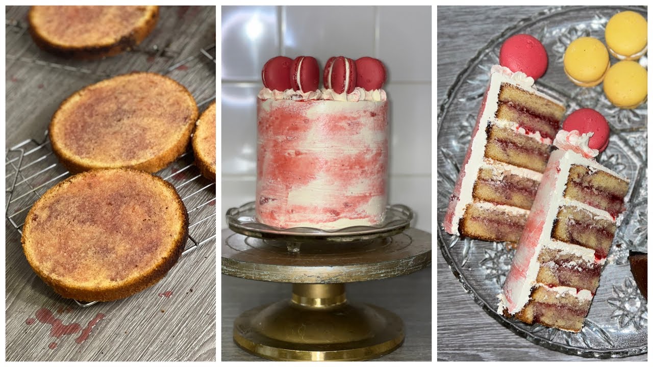 Raspberry Ripple Cake - YouTube