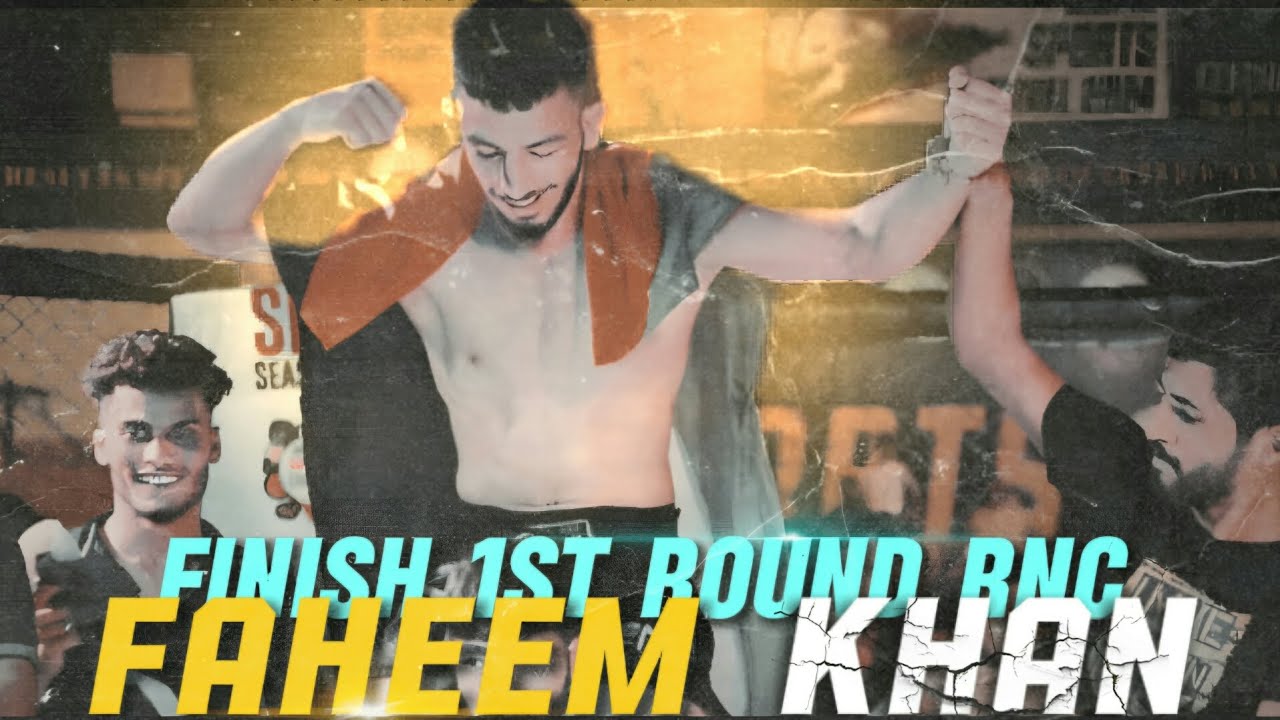 Faheem Khan Won his Fight 🏆 In 1st round By RNC Against Afghani Fighter ...