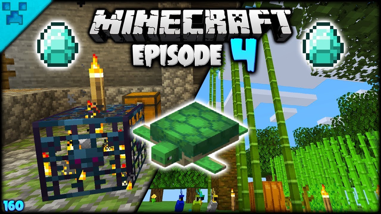 Turtles, DIAMONDS & Mineshafts! | Python's World (Minecraft Survival ...
