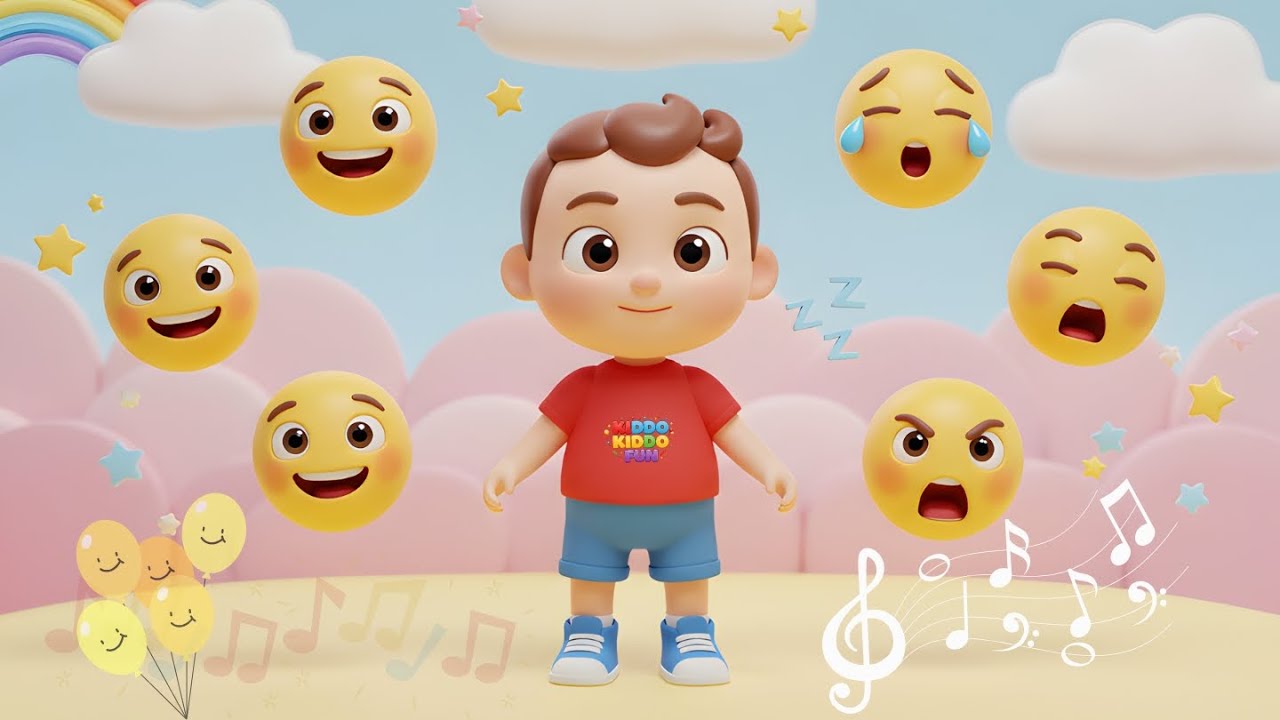 Feelings Song for Kids | Learn Emotions with Happy, Sad, Angry, Sleepy ...