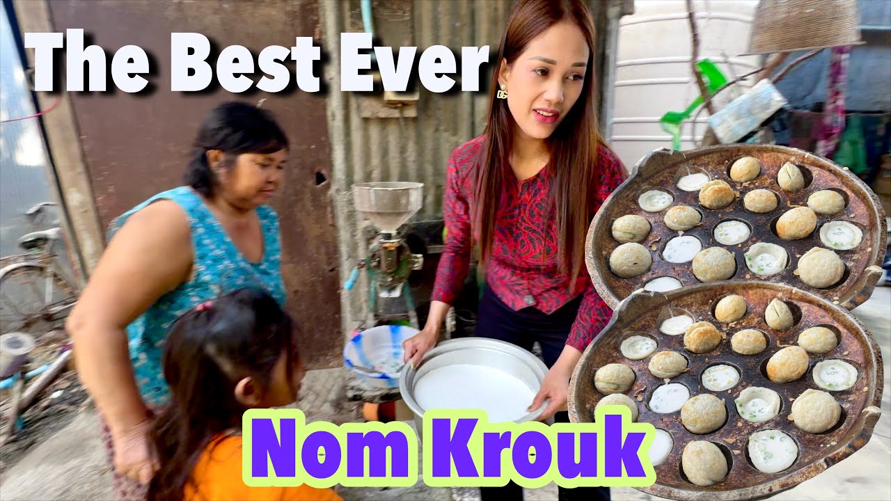 How To Make The Best Flavorful Khmer Nom-Krouk| Thyda Cooking TV - YouTube