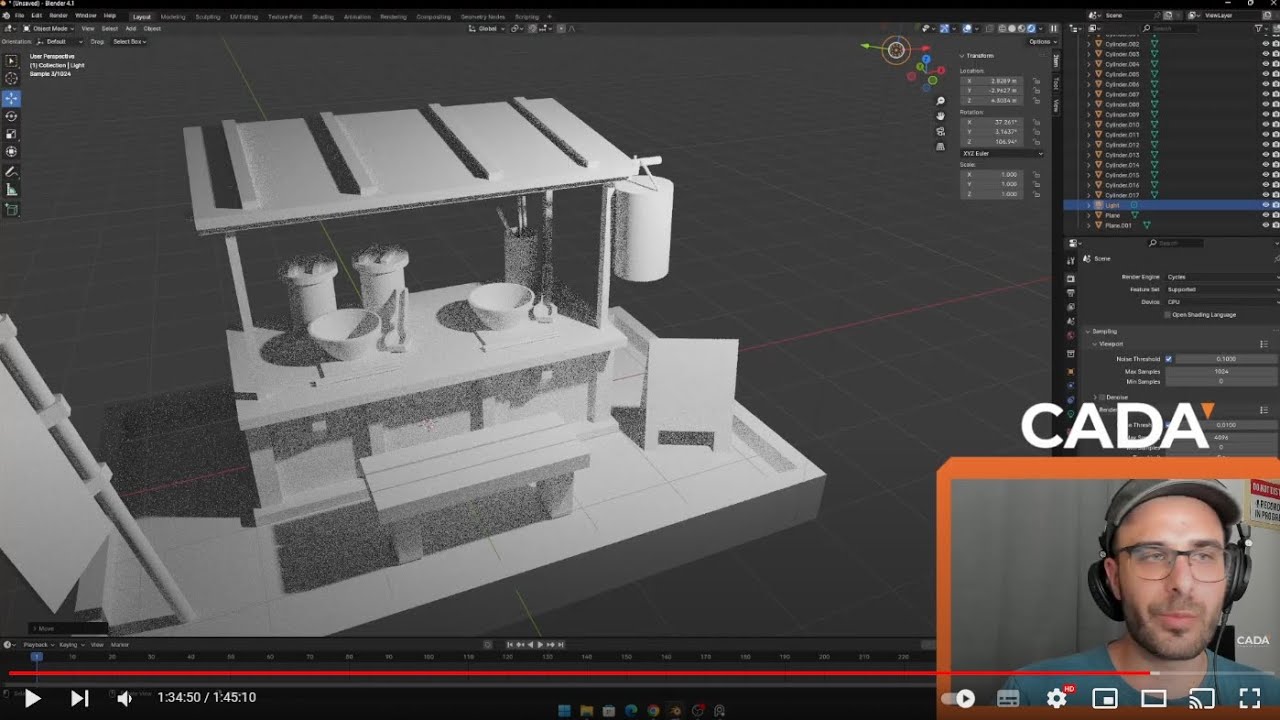 3D Bootcamp by CADA - Modelling (Week 33 - 2024) - YouTube
