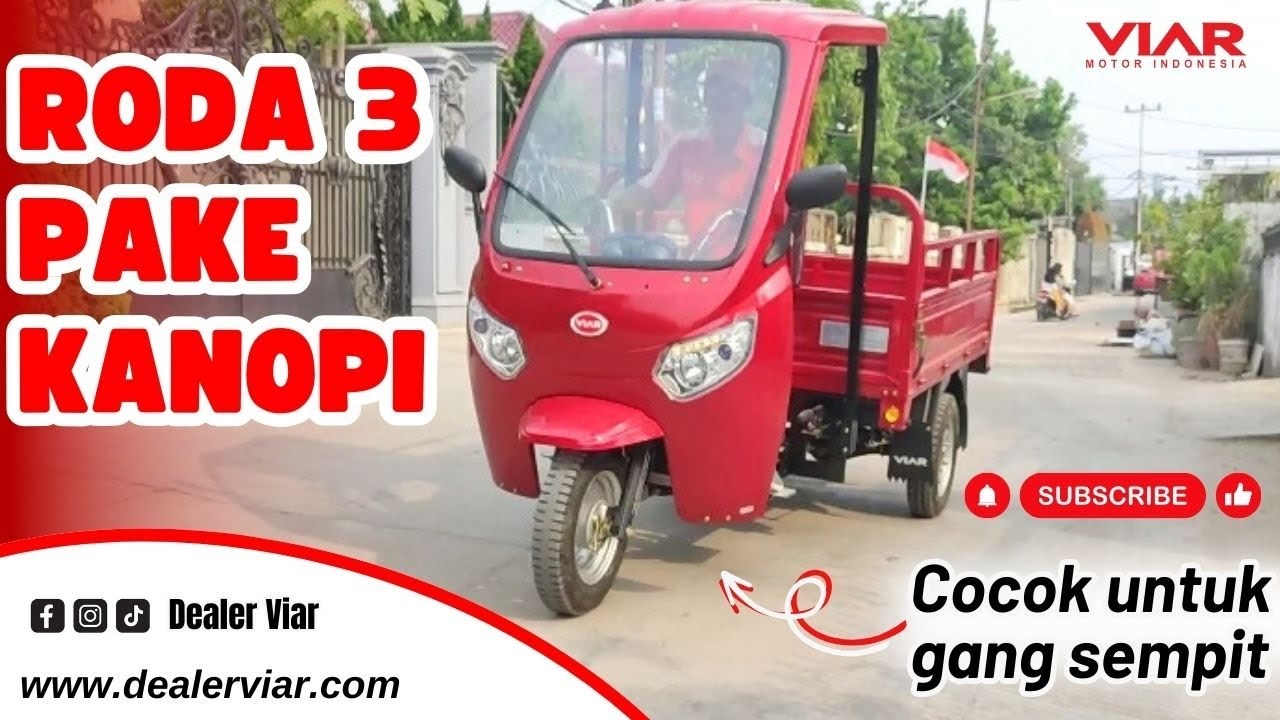 RODA 3 VIAR PAKE KANOPI | Dealer Viar - YouTube