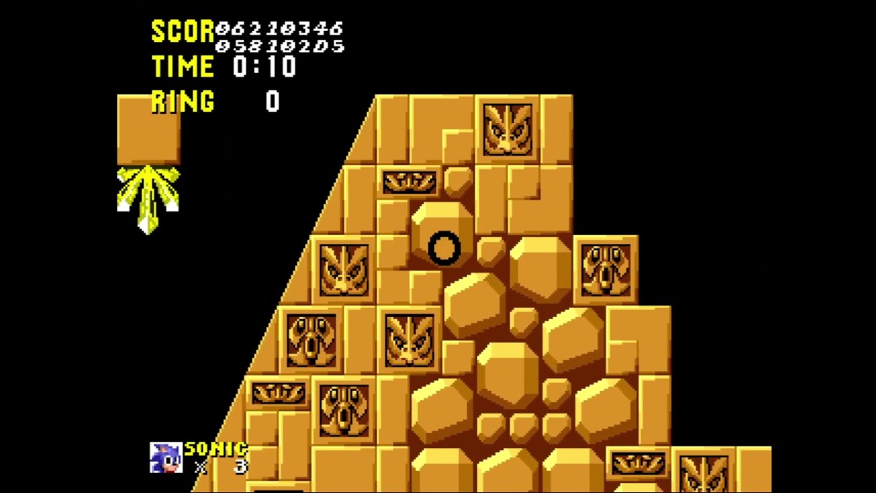Sonic the Hedgehog 1 Prototype Labyrinth Zone With Sparkling Zone ...