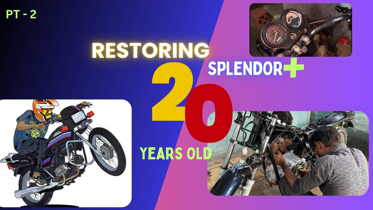 PT-2 Of Restoring our 20 years’s Old Splendor Plus 🔥 || Engine ...