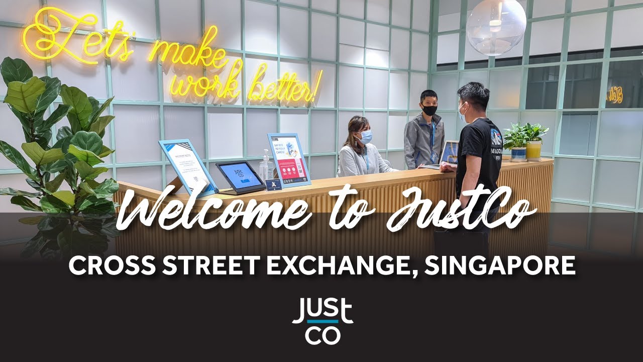 Virtual Tour of JustCo at Cross Street Exchange, Singapore - YouTube